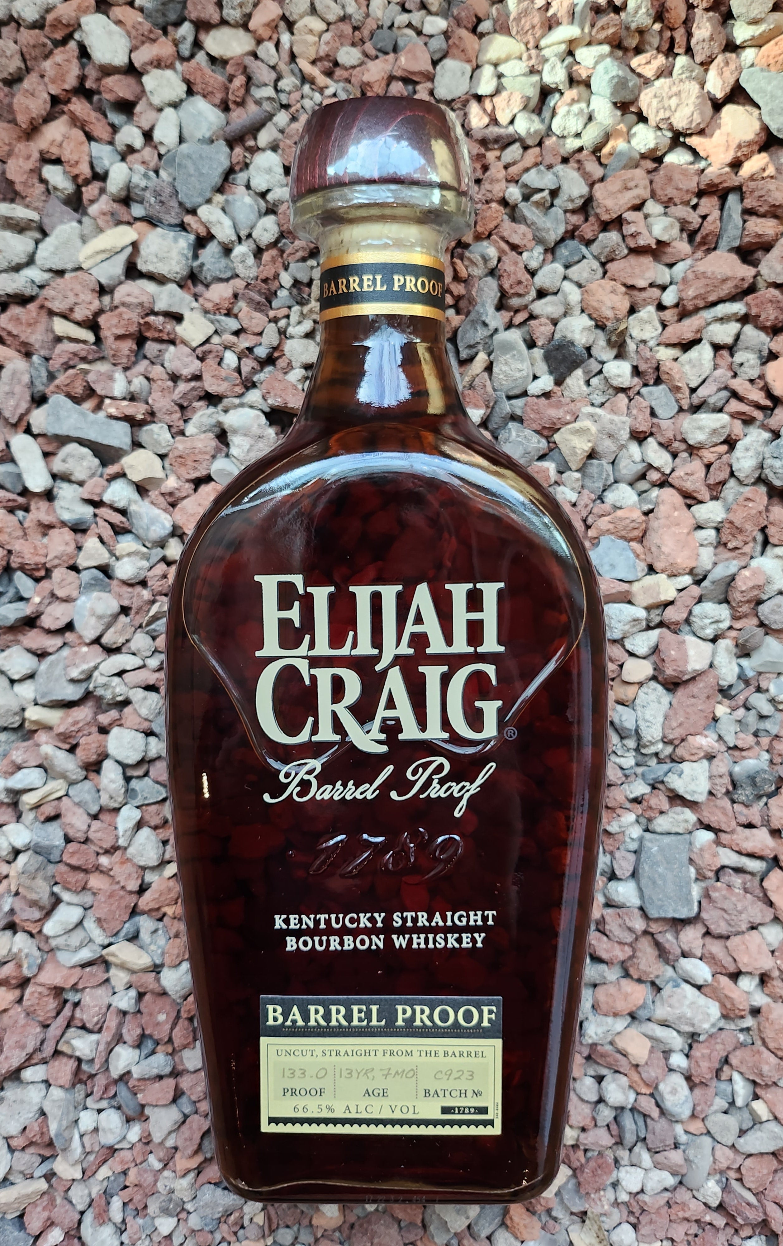 Elijah Craig Barrel Batch #C923 133.0 Proof 13 Years, 7 Months Old ...